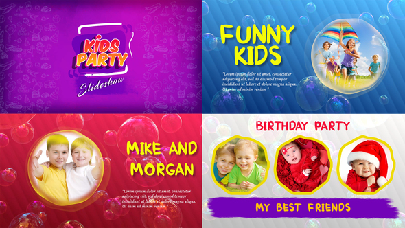 Bubbles Kids Slideshow, After Effects Project Files | VideoHive